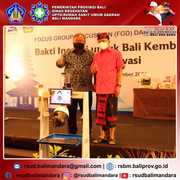 PENYERAHAN ROBOT RAISA dari Menristek kepada Gubernur Bali – Rumah ...
