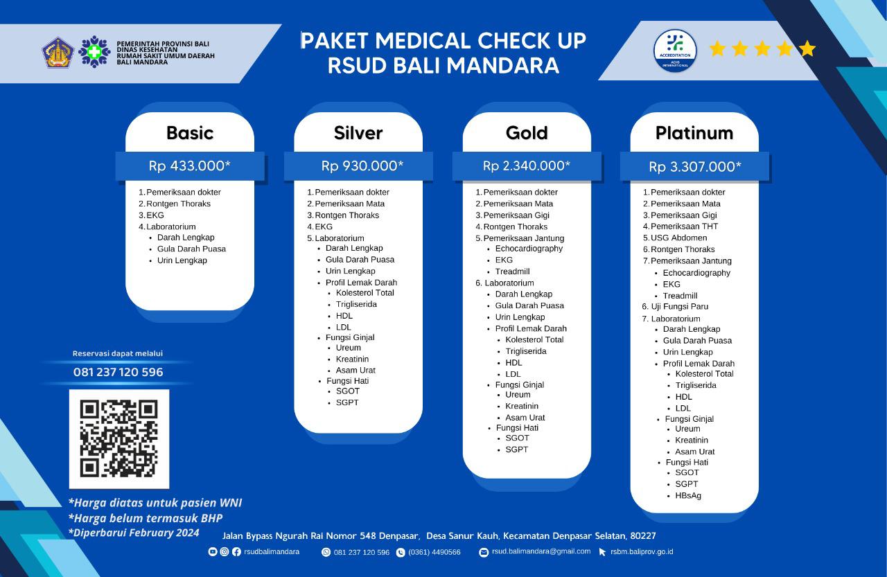 Paket Medical Check Up (MCU) RSUD Bali Mandara – Rumah Sakit Umum ...