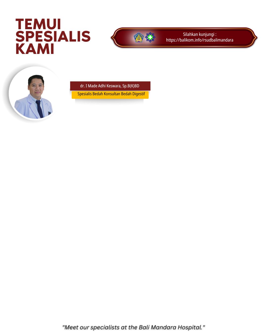 BEDAH DIGESTIF – Rumah Sakit Umum Daerah Bali Mandara