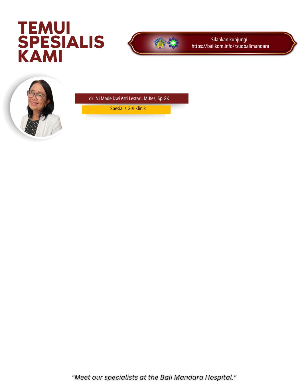 GIZI KLINIK – Rumah Sakit Umum Daerah Bali Mandara
